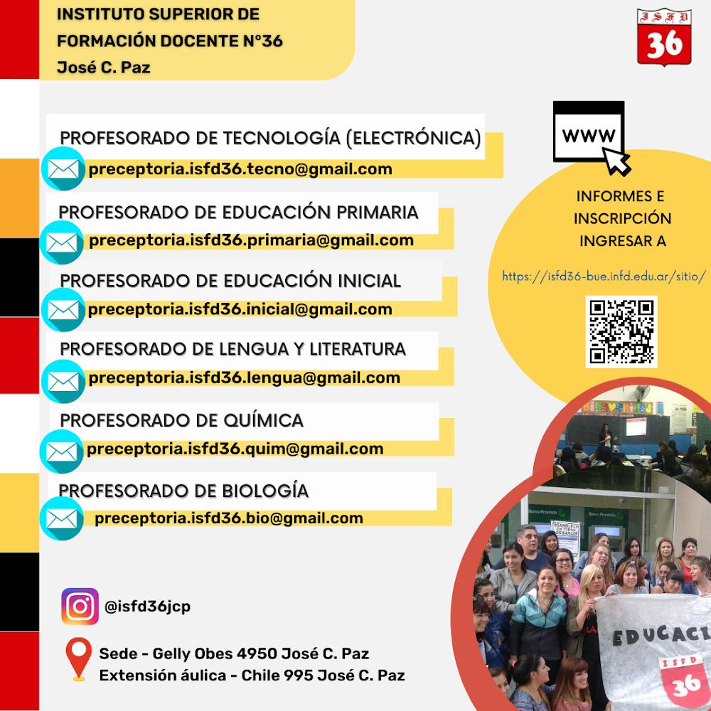Instituto Superior de Formación Docente N° 36 José C. Paz