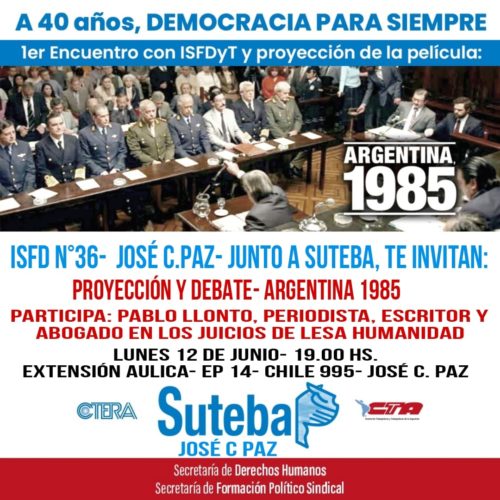 Instituto Superior de Formación Docente N° 36 José C. Paz